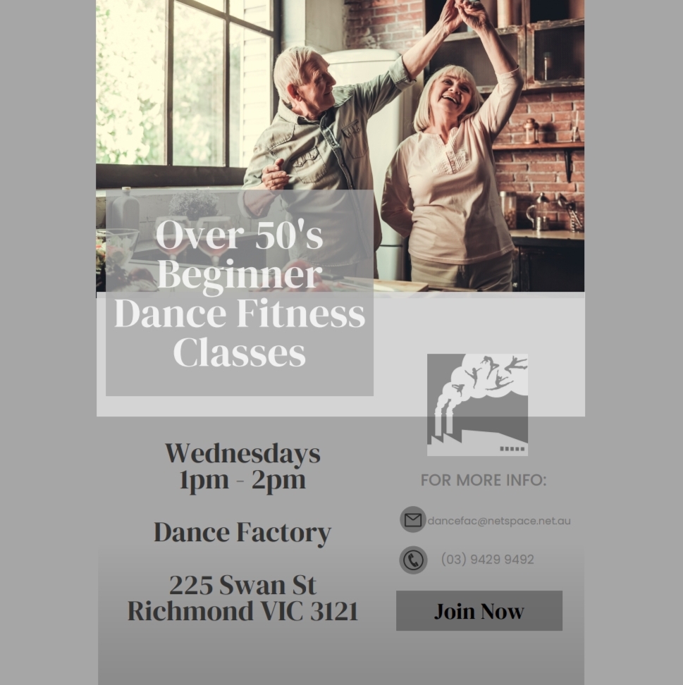 Dance Factory MelbourneOver 50's Dance Fitness Class - Dance Factory Melbourne