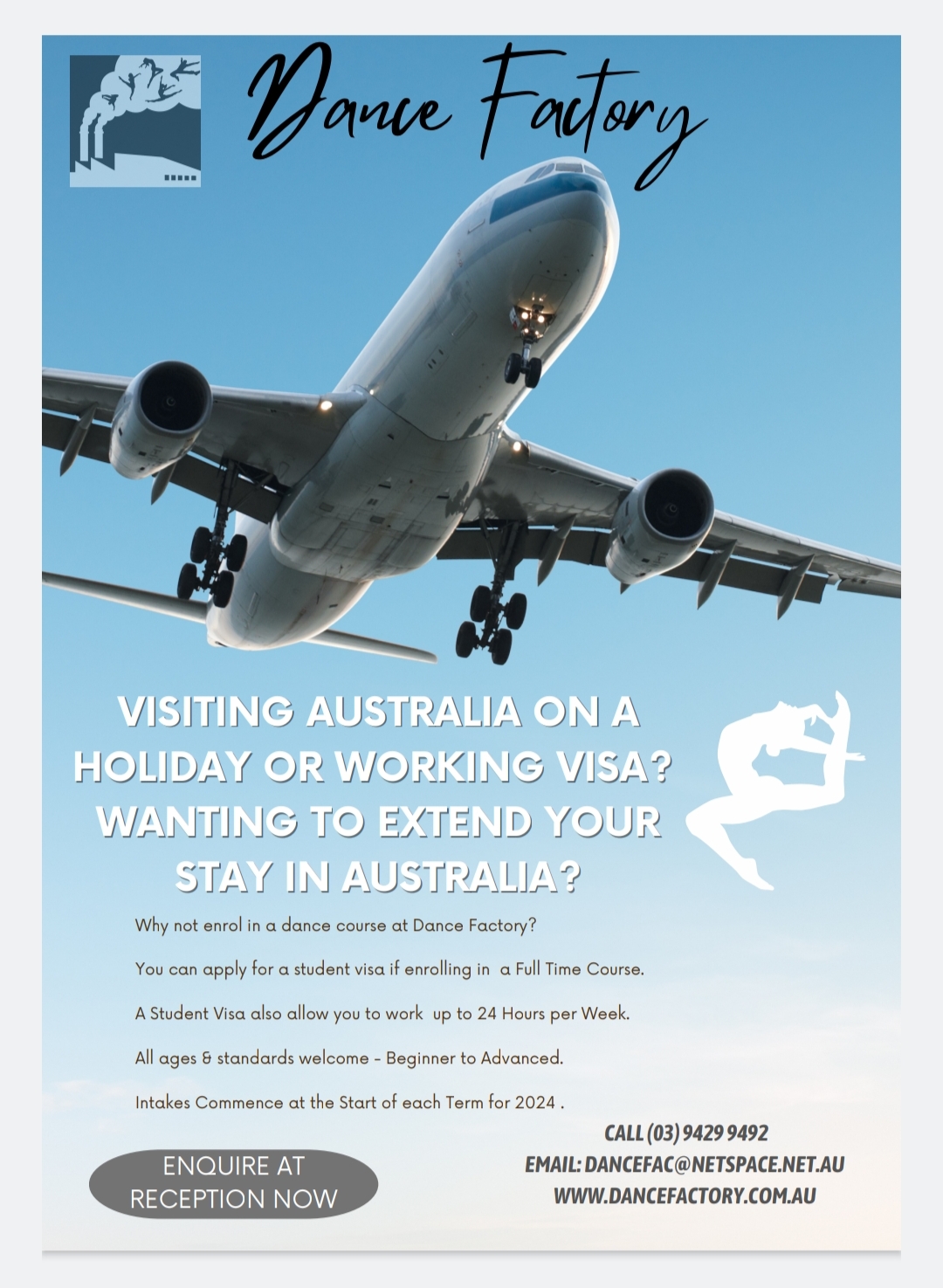 Dance Factory MelbourneExtend Your Stay With a Student Visa - Dance ...