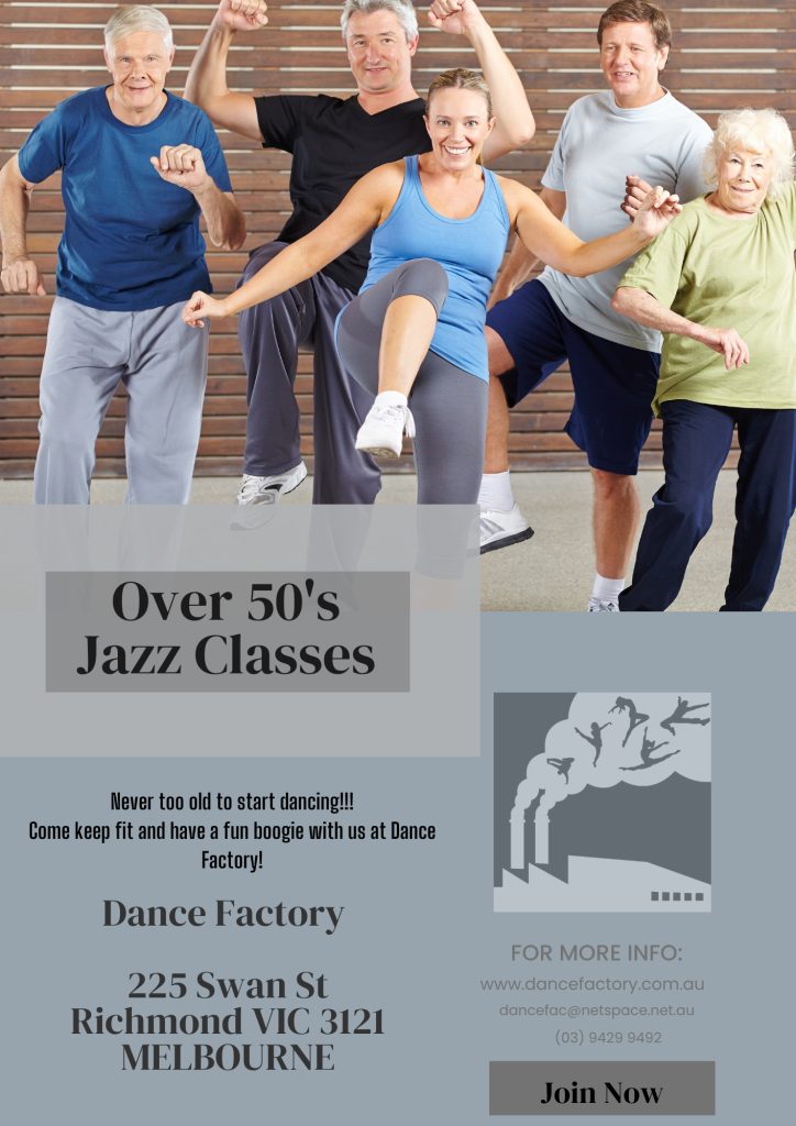 Dance Factory MelbourneOver 50's Jazz Class - Dance Factory Melbourne