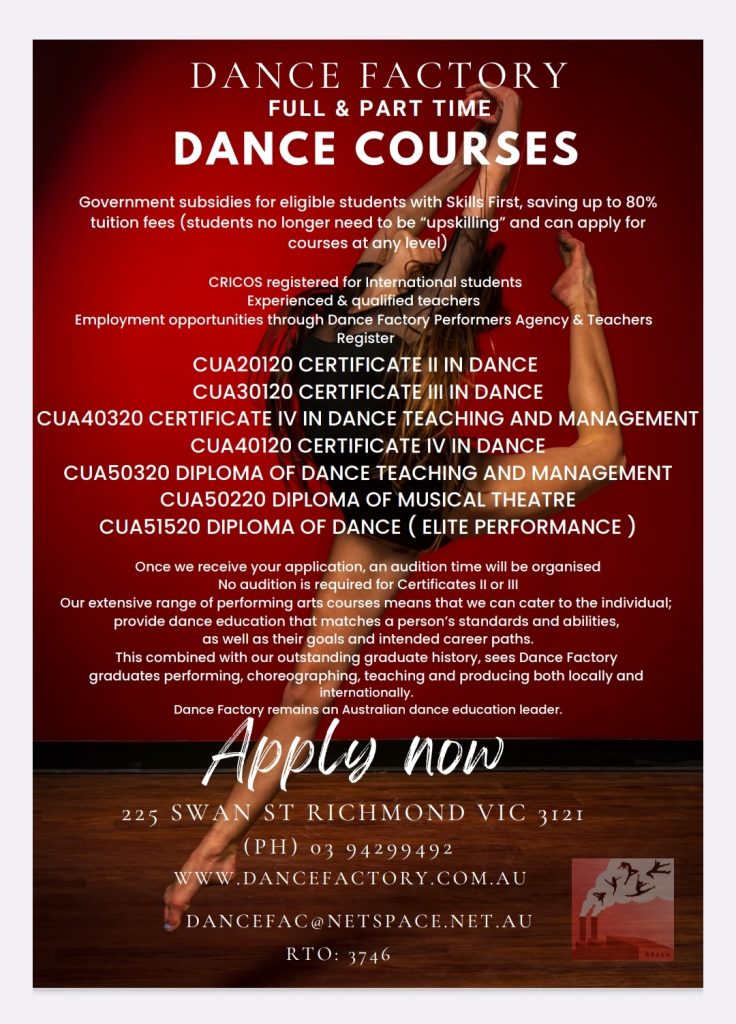 Dance Factory MelbourneFull Time International students - Dance Factory ...